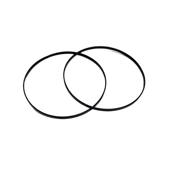 Unbranded | Jewelry | Set Of 2 Smooth Black Metal Bangle Bracelets 25 ...